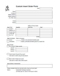 Insert Samples - Sustainable Packaging Industries