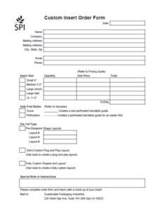 Insert Samples - Sustainable Packaging Industries